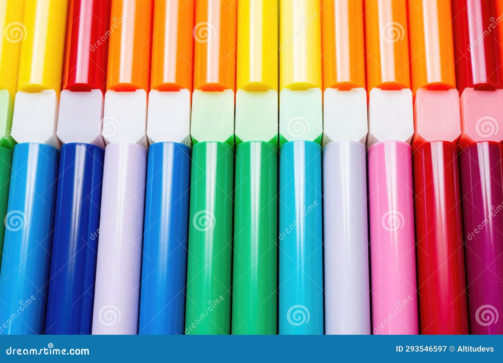 Brightly Colored Toothpaste Tubes Stacked Vertically Stock Image ...