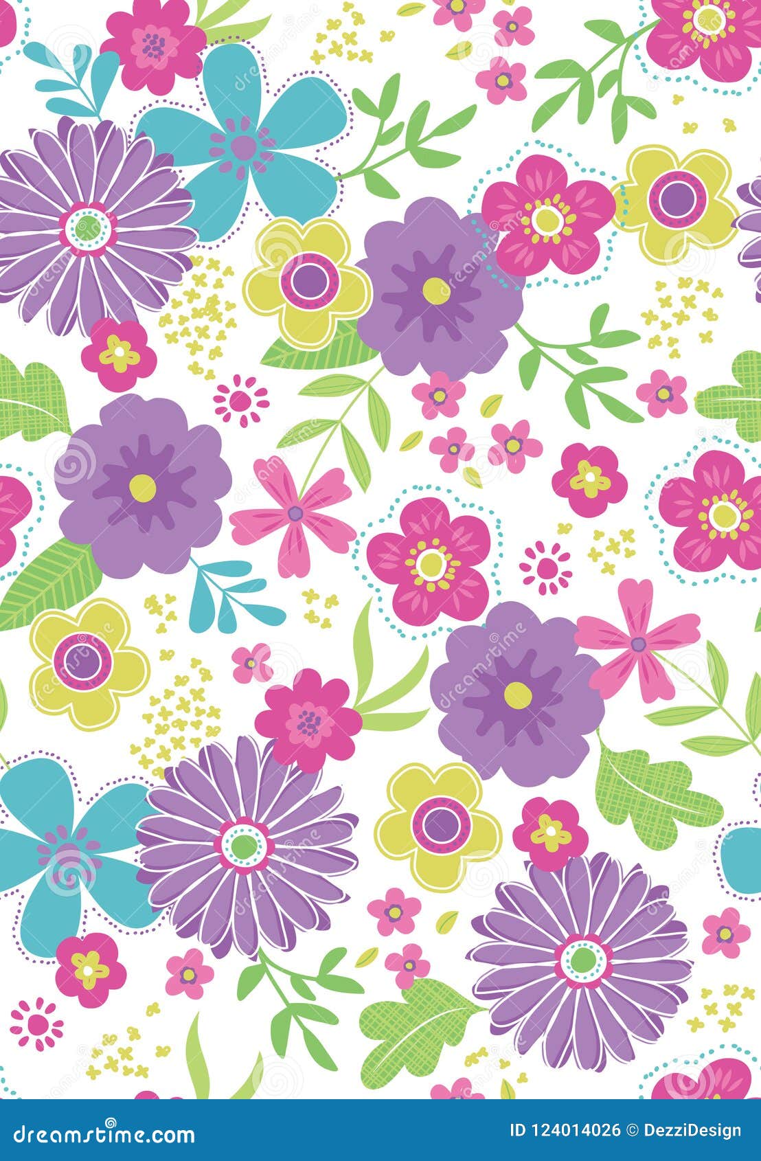 CoCo Floral Seamless Vector Pattern Stock Vector - Illustration of ...
