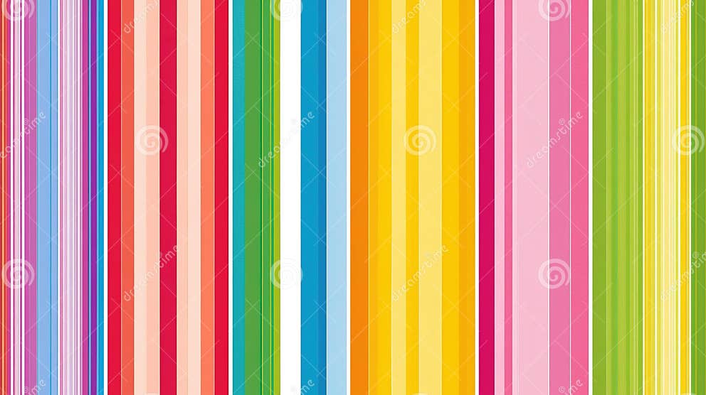 Brightly Colored Vertical Stripes Create a Cheerful Pattern for ...