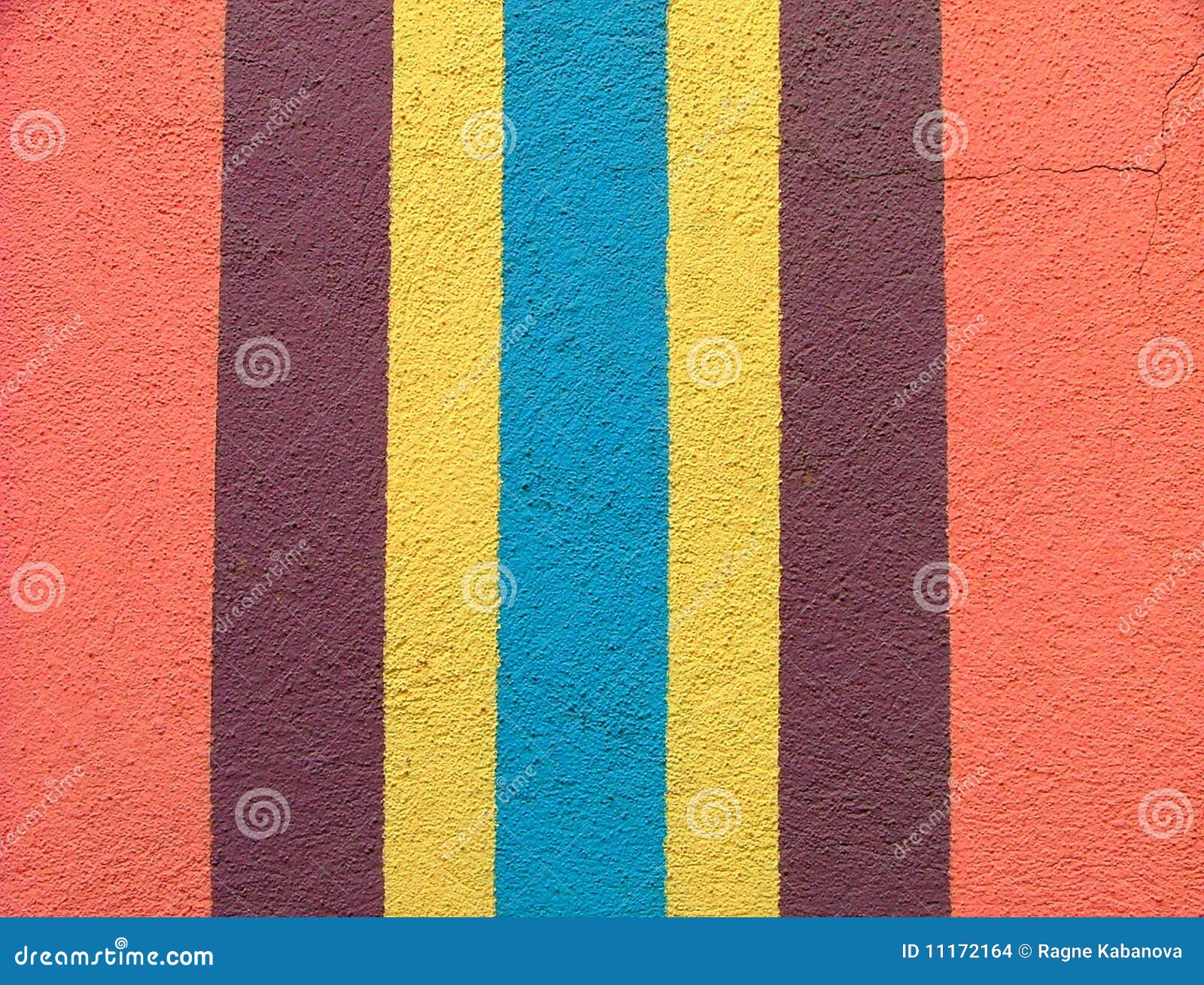 Brightly Colored Wall with Vertical Stripes Stock Photo - Image of ...
