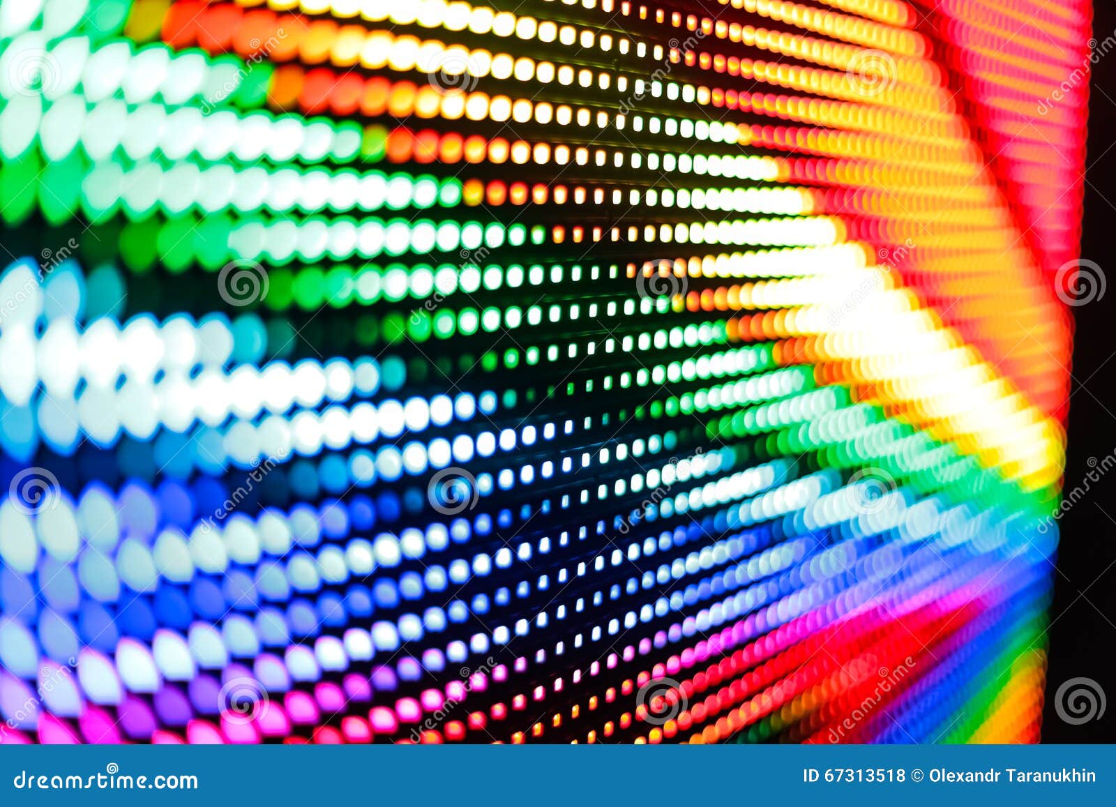 Brightly Colored Waves at the LED Screen Stock Photo - Image of ...