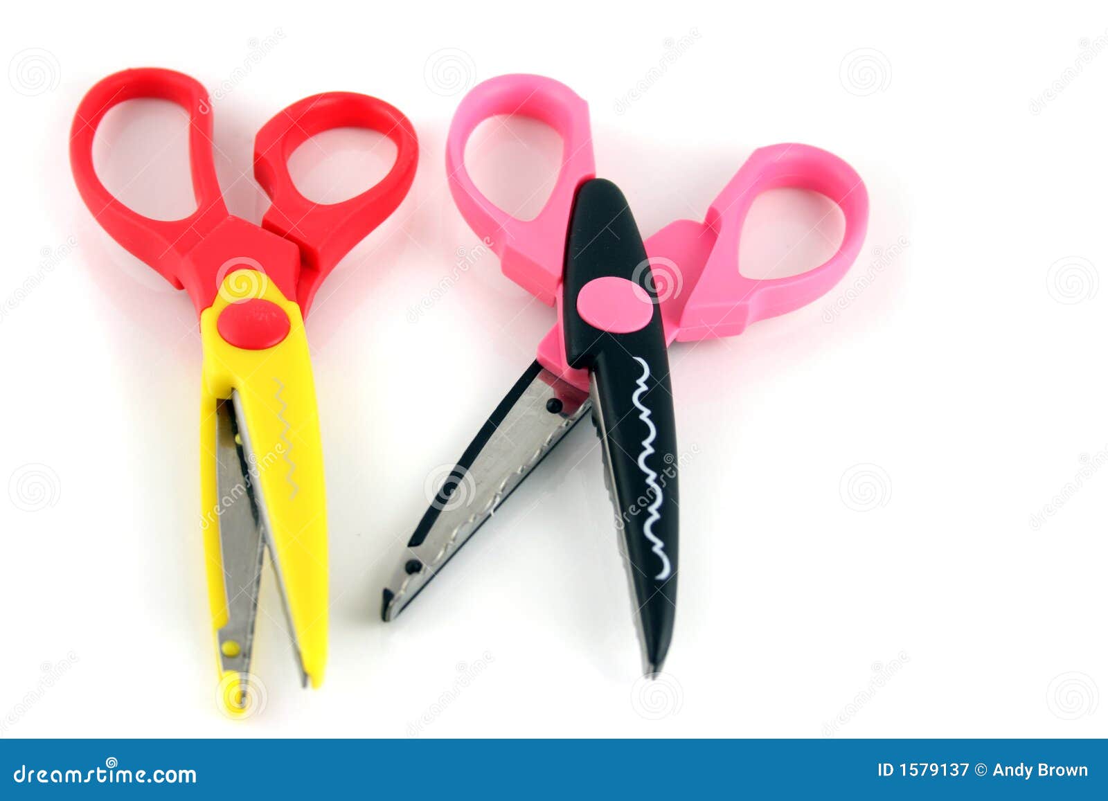 Brightly Colors Craft Scissors Stock Image - Image of hobby, child: 1579137