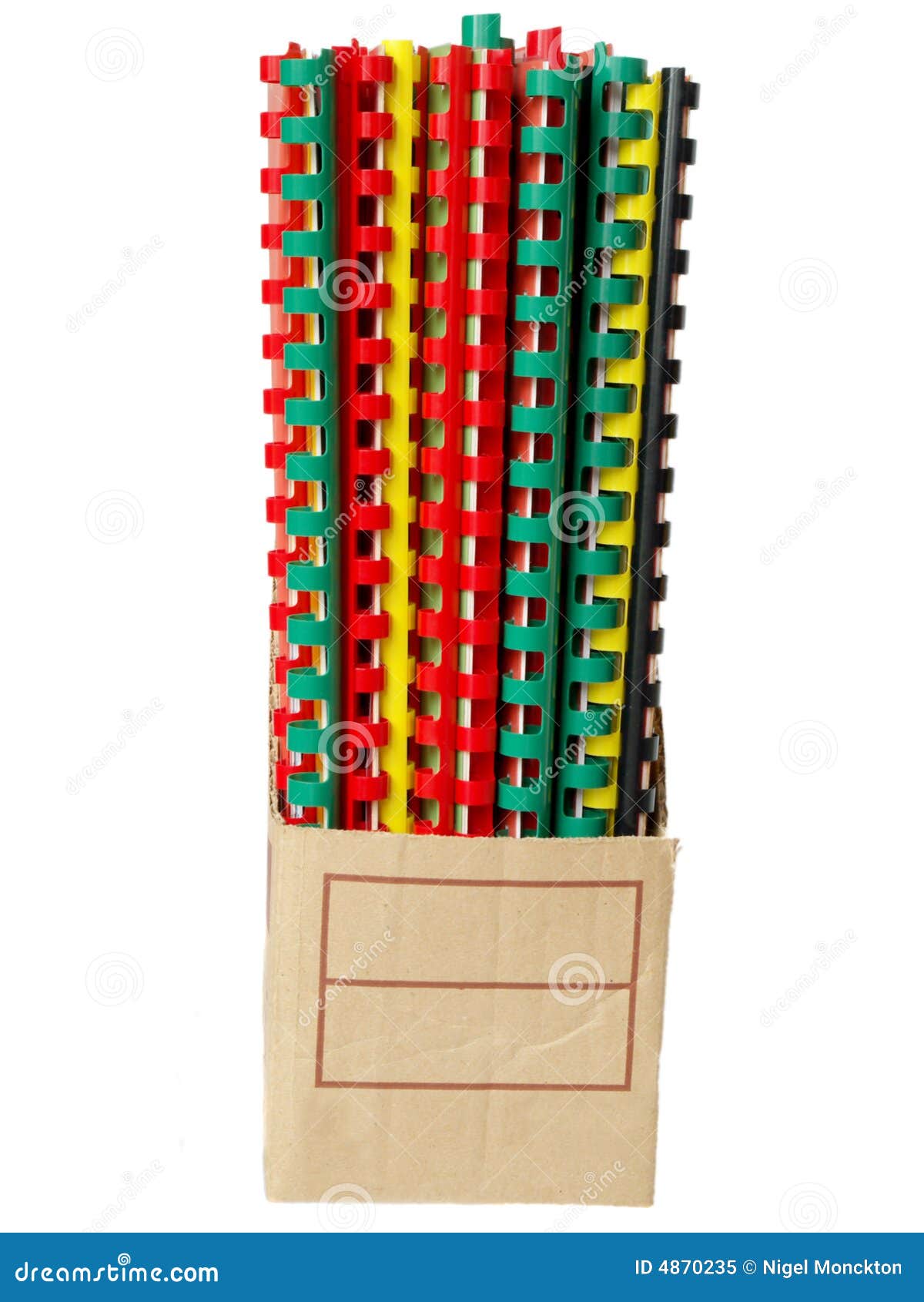 Brightly coloured binders stock image. Image of book, office - 4870235