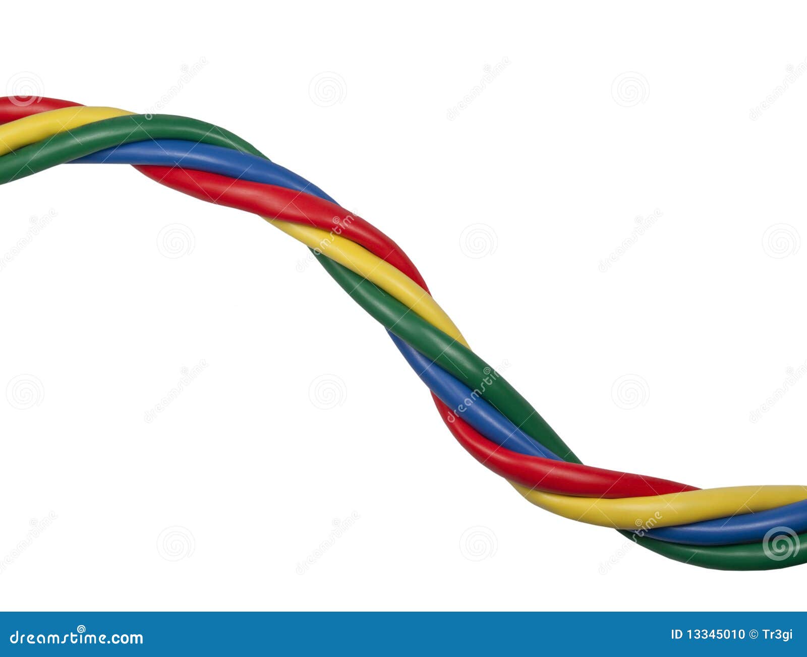 Brightly Coloured Twisted Ethernet Network Cables Stock Photo - Image ...