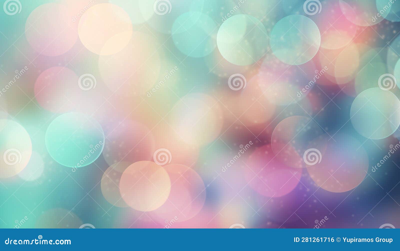 Brightly Lit Backdrop with Defocused Multi Colored Circles and Abstract ...