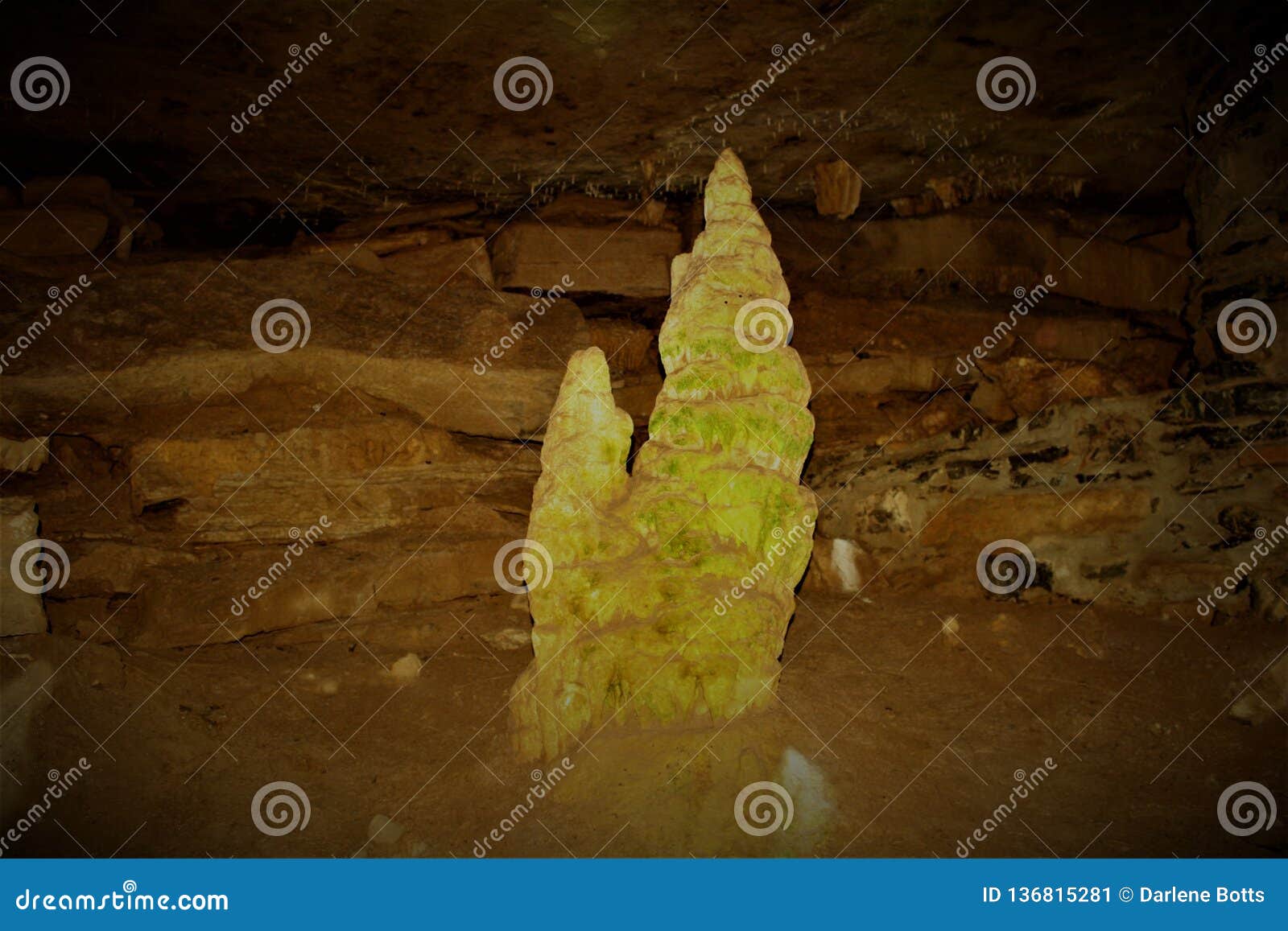Brightly Lit Caves Extremely Beautiful Stock Image - Image of remote ...