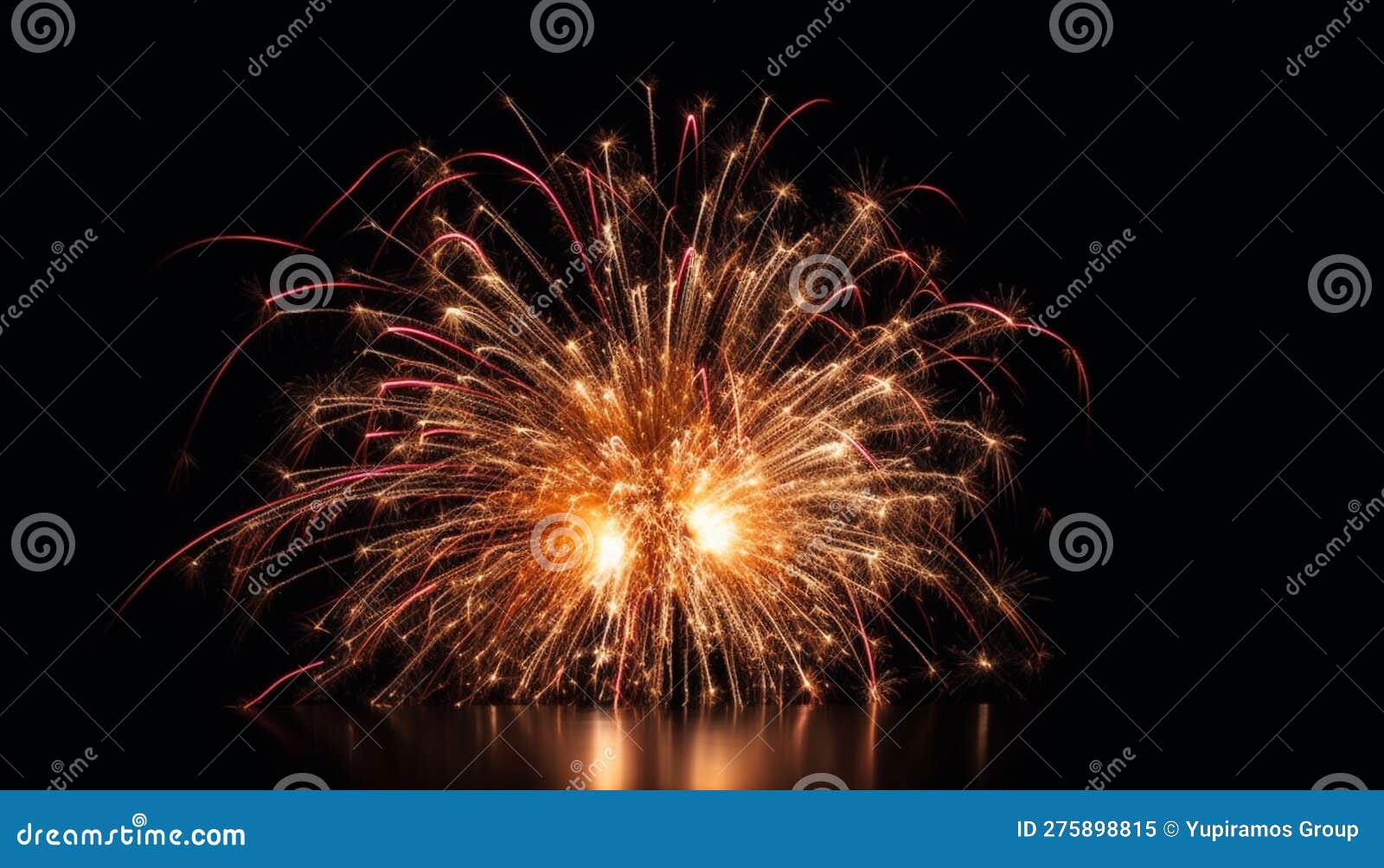 Brightly Lit Celebration Event, Exploding Firework Display Generated by ...