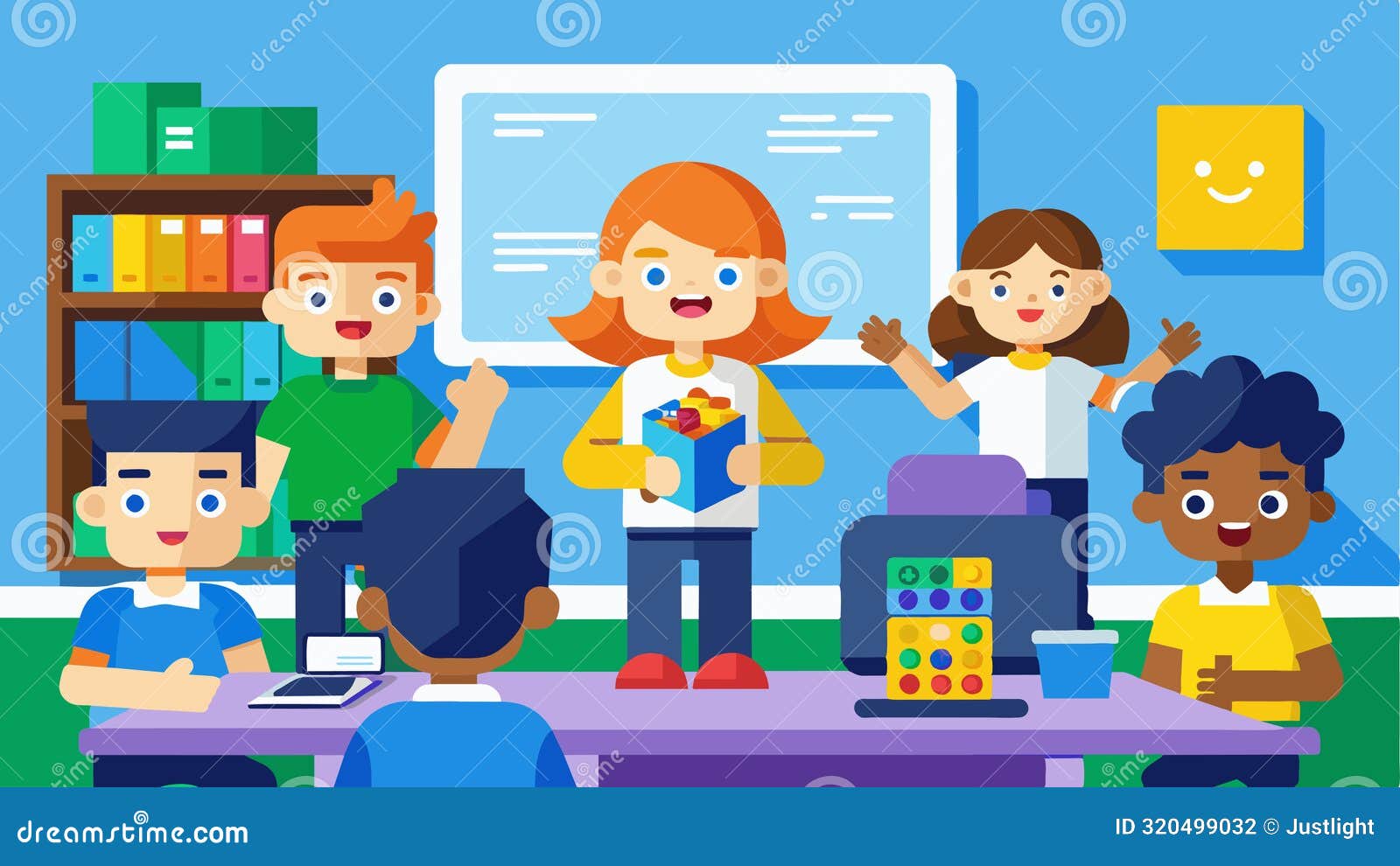 In A Brightly Lit Classroom Students Proudly Show Off Their Lego Coding ...