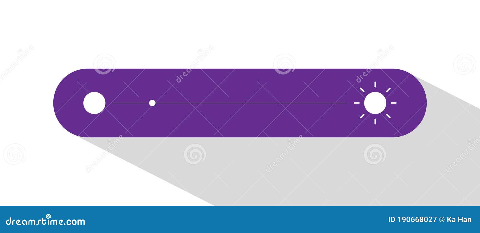 Brightness Bar Icon Vector in Trendy Flat Style Isolated on White ...