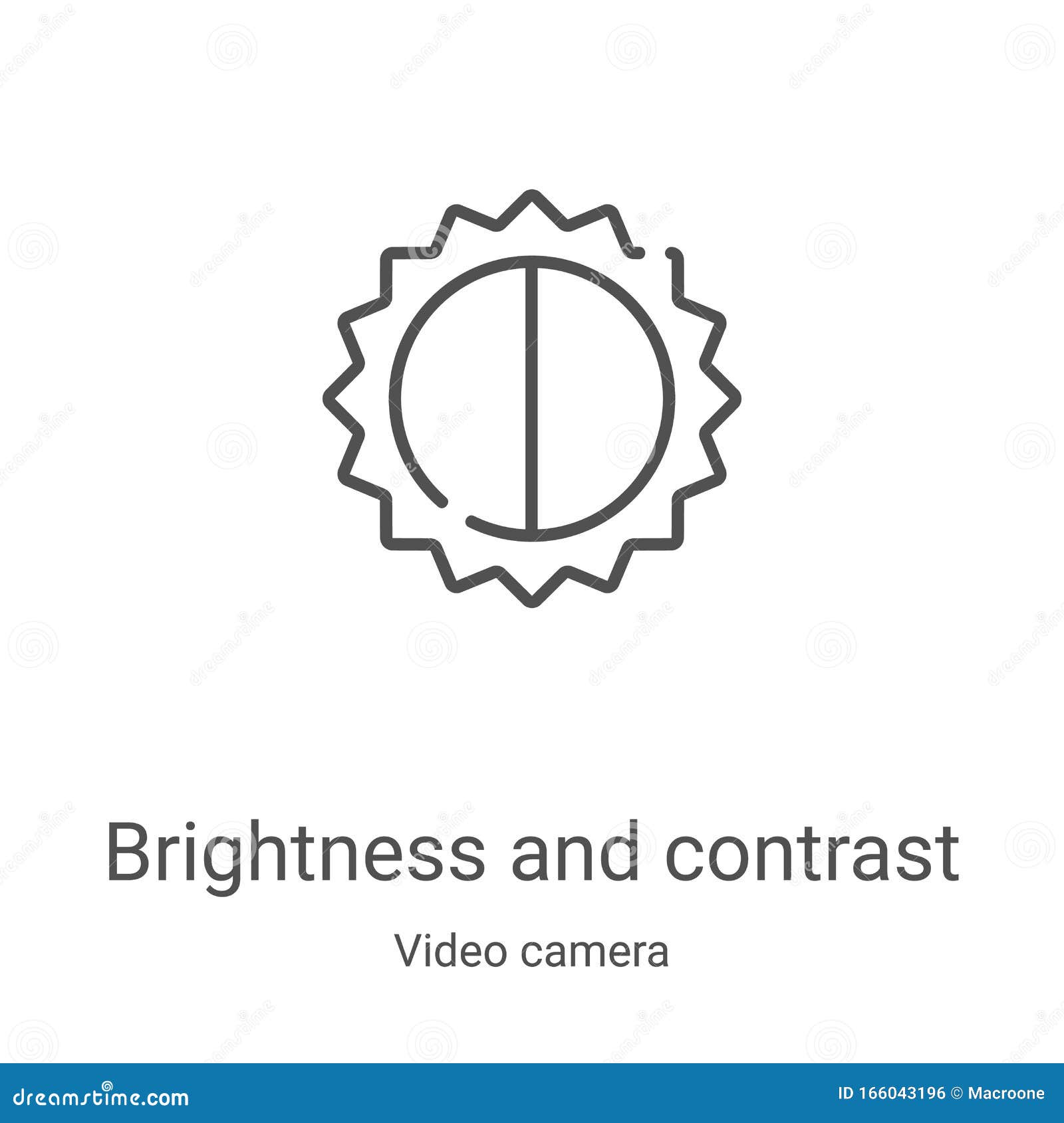 Contrast Icon. Brightness Sign. Adjust Contrast Symbol. Flat Style ...