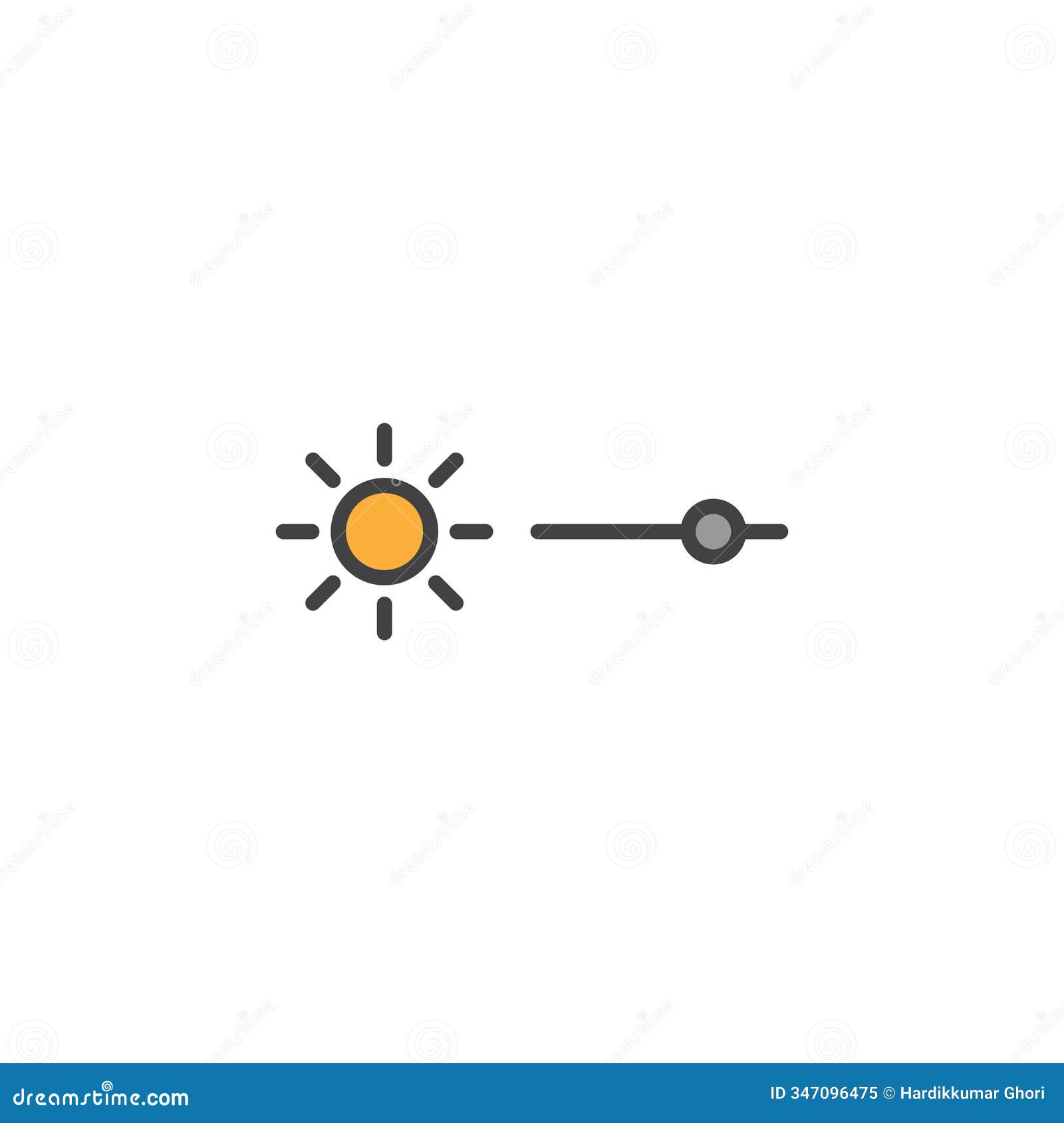 Brightness Icon in Colored Version Stock Illustration - Illustration of ...