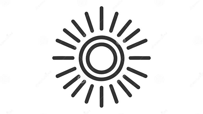Brightness Icon, Intensity Setting Vector Art Illustration Stock ... Brightness Icon, Intensity Setting Vector Art Illustration Stock ...