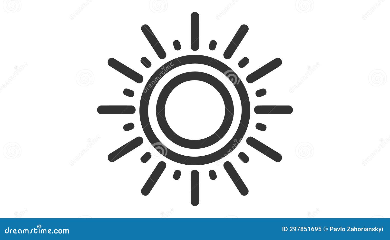 Brightness Icon, Intensity Setting Vector Art Illustration Stock Vector ...