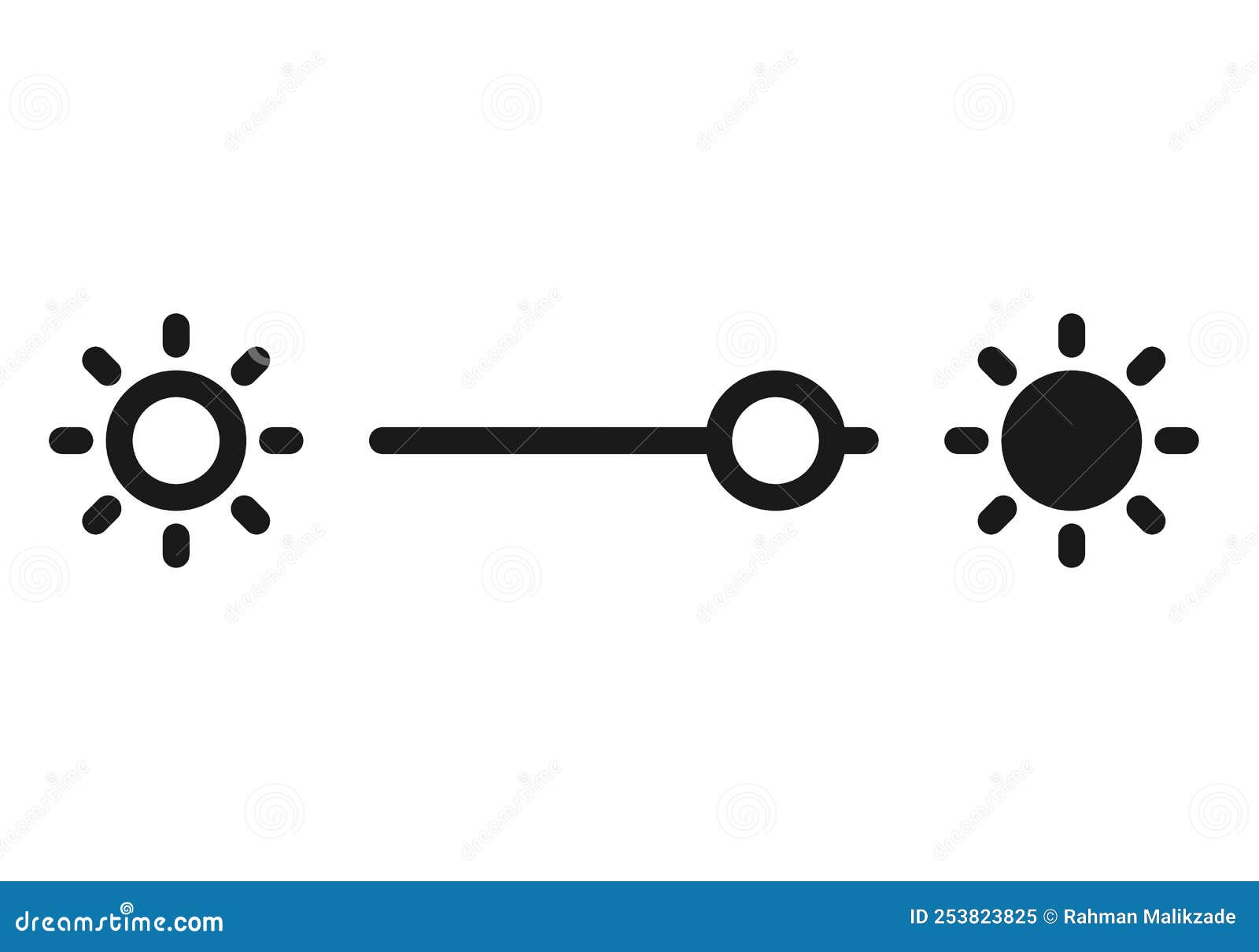 Brightness Icon. Intensity Setting Vector Illustration Stock Vector ...
