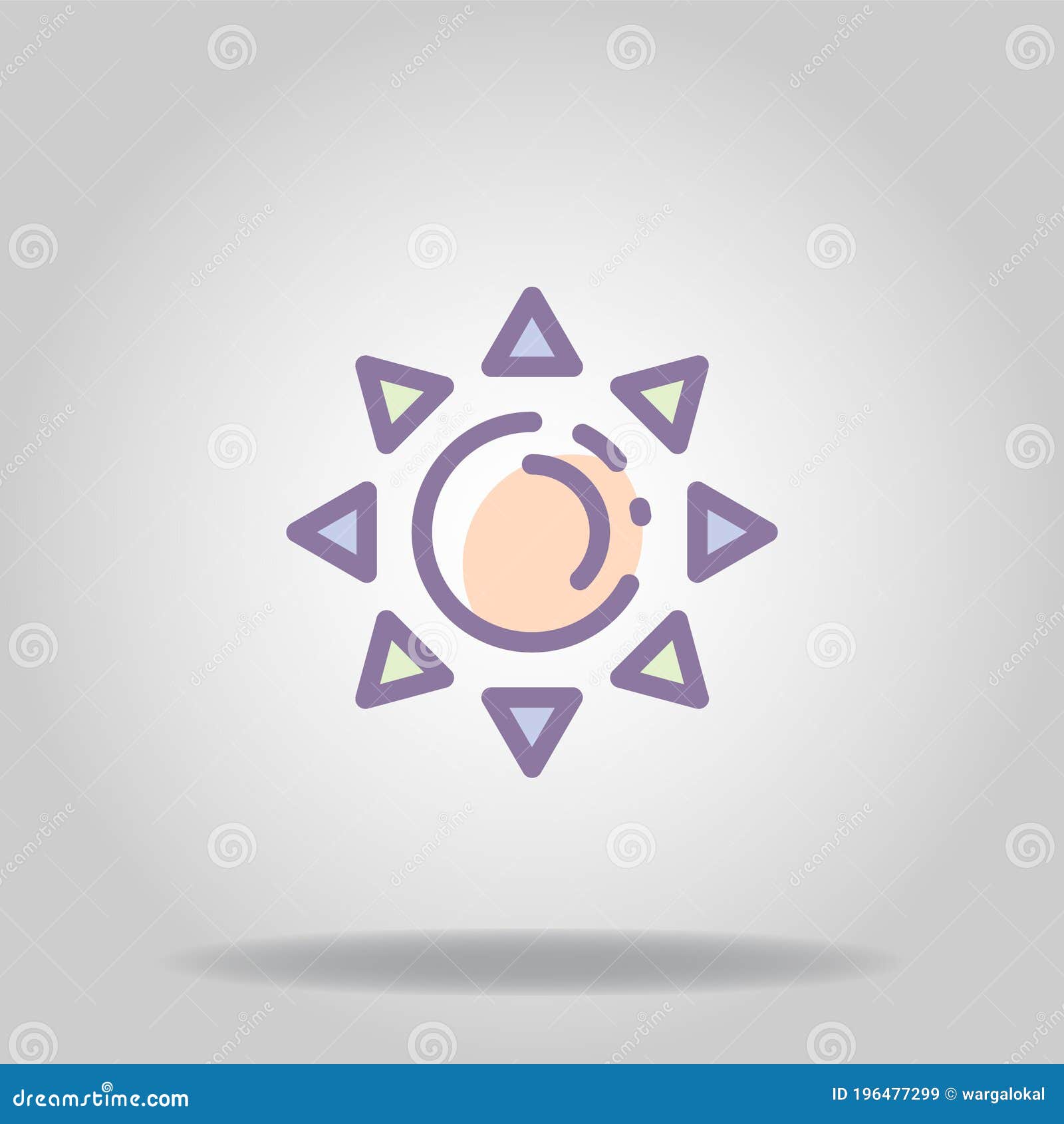 Brightness Icon, Intensity Setting Vector Art Illustration Stock Image ...