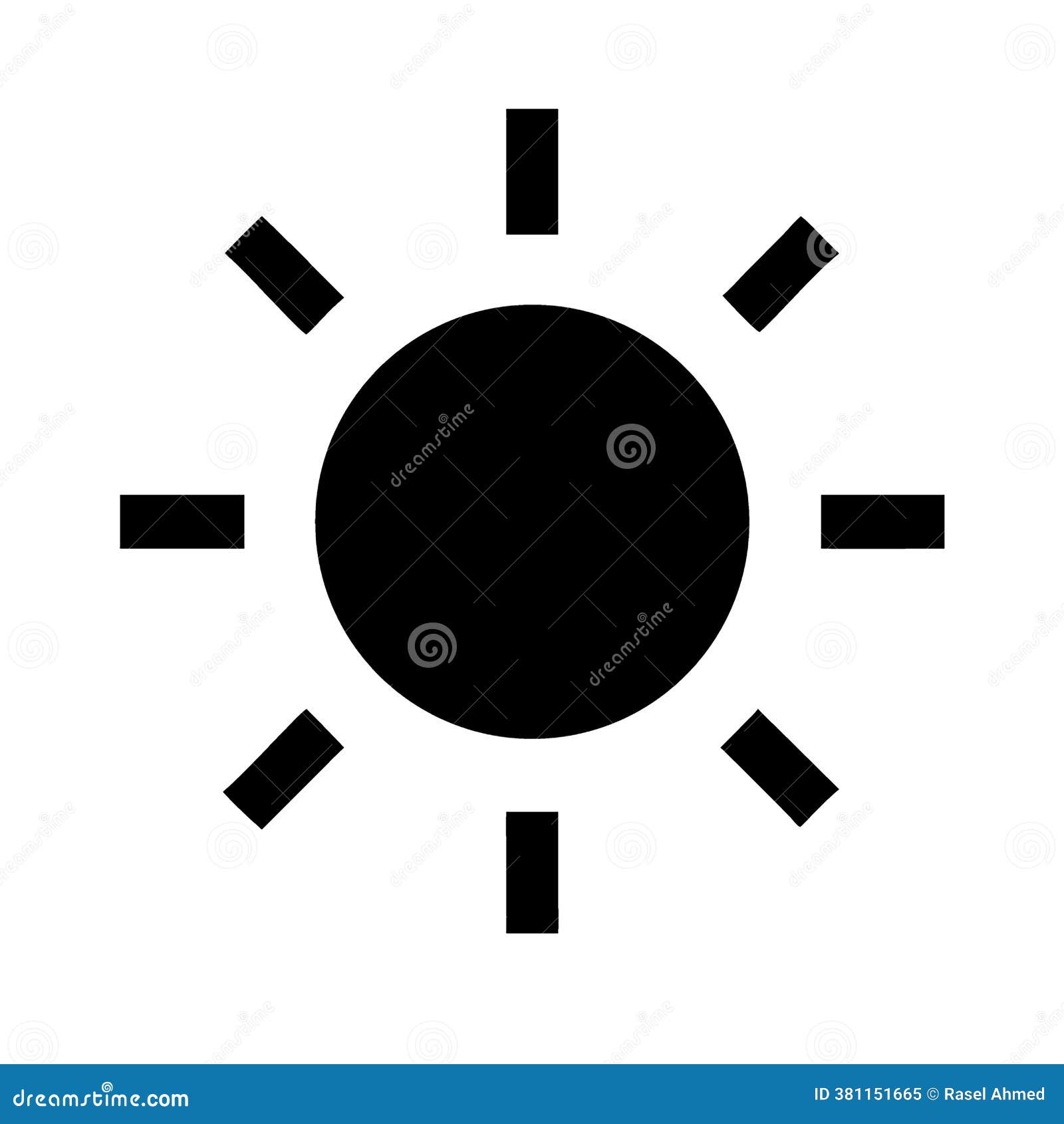 Brightness Icon In Colored Version Cartoon Vector | CartoonDealer.com ...