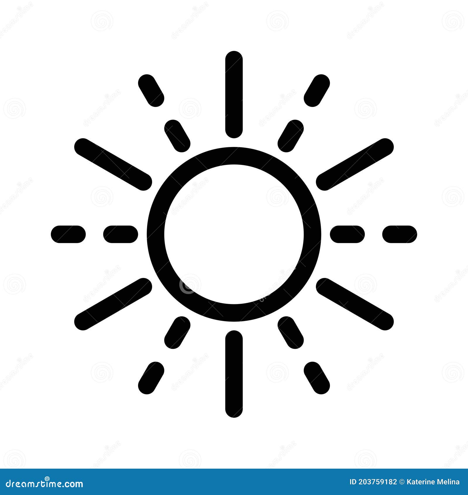 Brightness Icon Vector Art Illustration Stock Vector - Illustration of ...