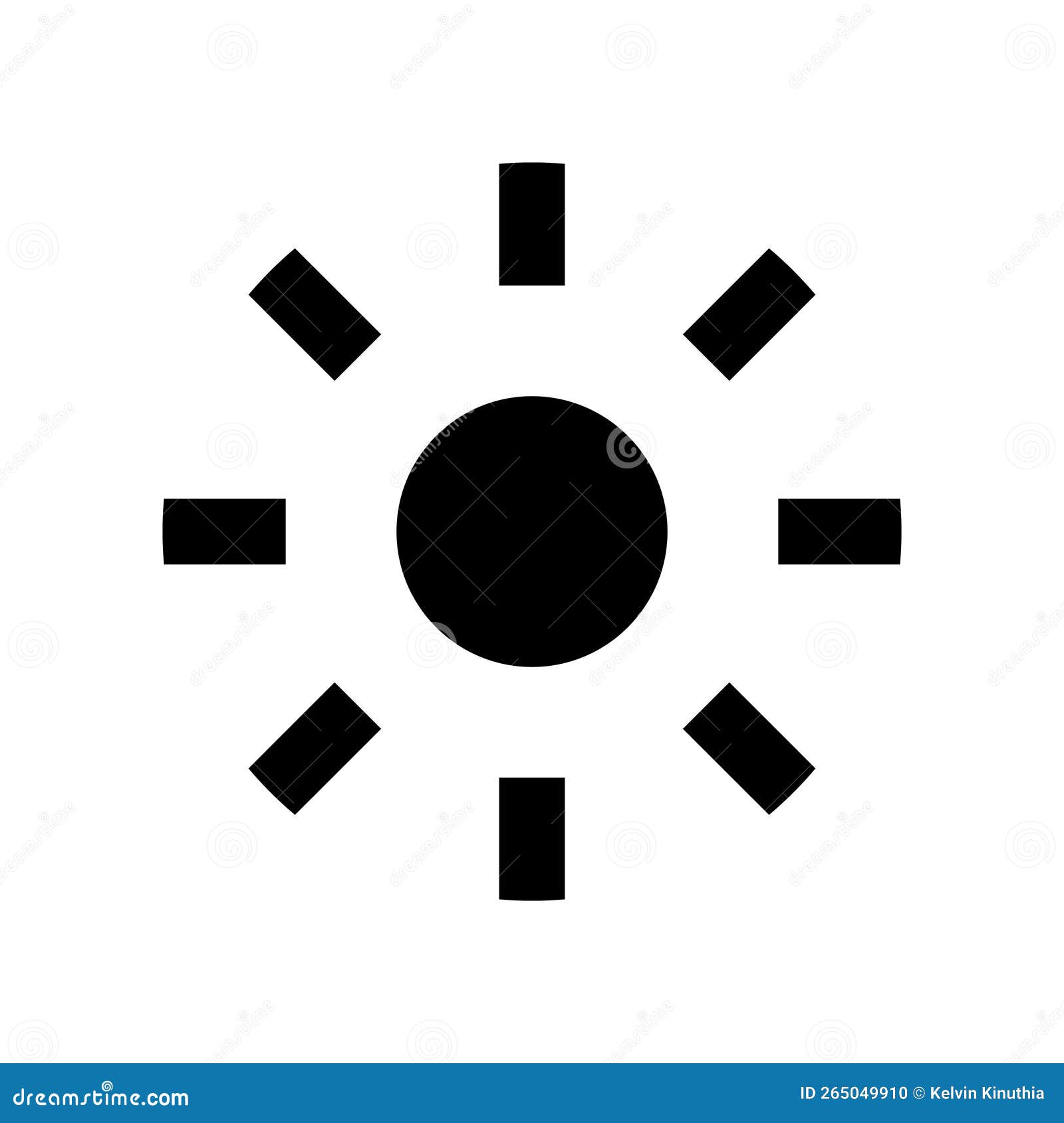 Brightness Icon for Web User Interface Design Stock Vector ...