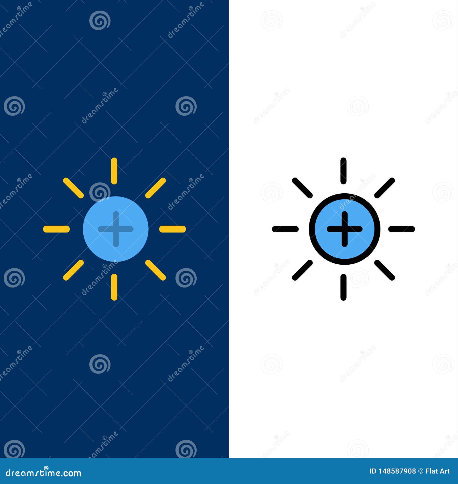 Brightness, Interface, Ui, User Icons. Flat and Line Filled Icon Set ...