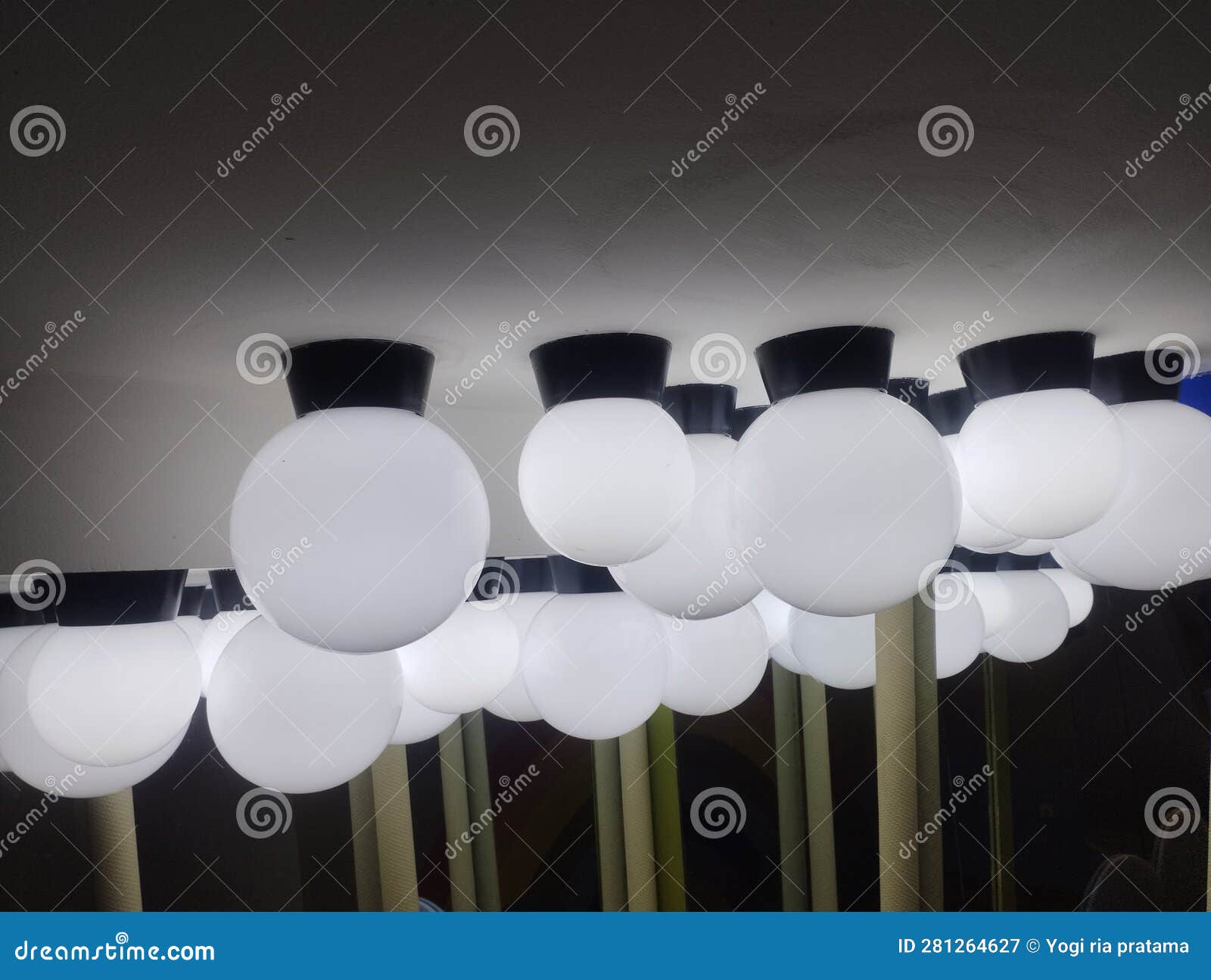 The Brightness of the Lights at Night Playground Kids Stock Image ...