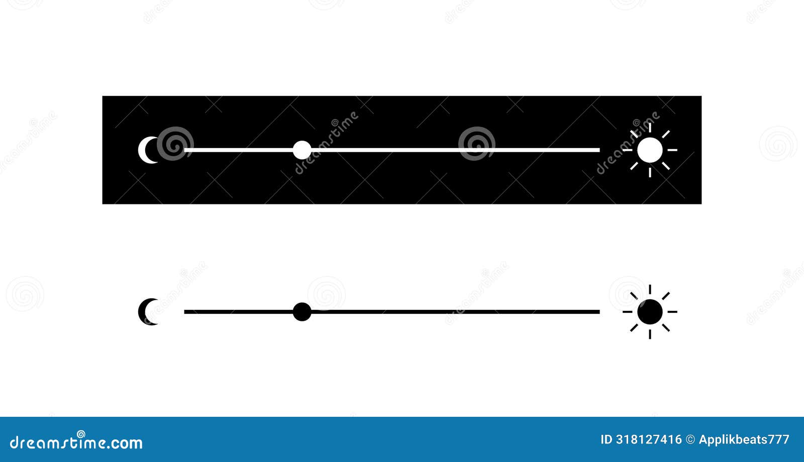 Brightness Slider Level Control. Contrast and Brightness Adjustment ...