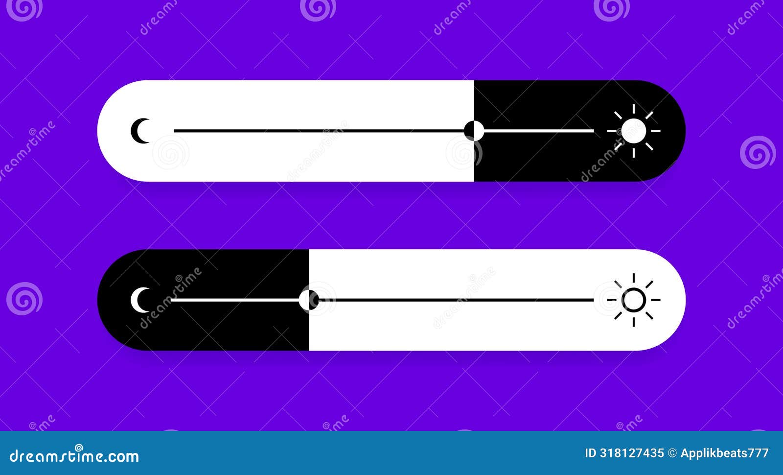Brightness Slider Level Control. Contrast and Brightness Adjustment ...