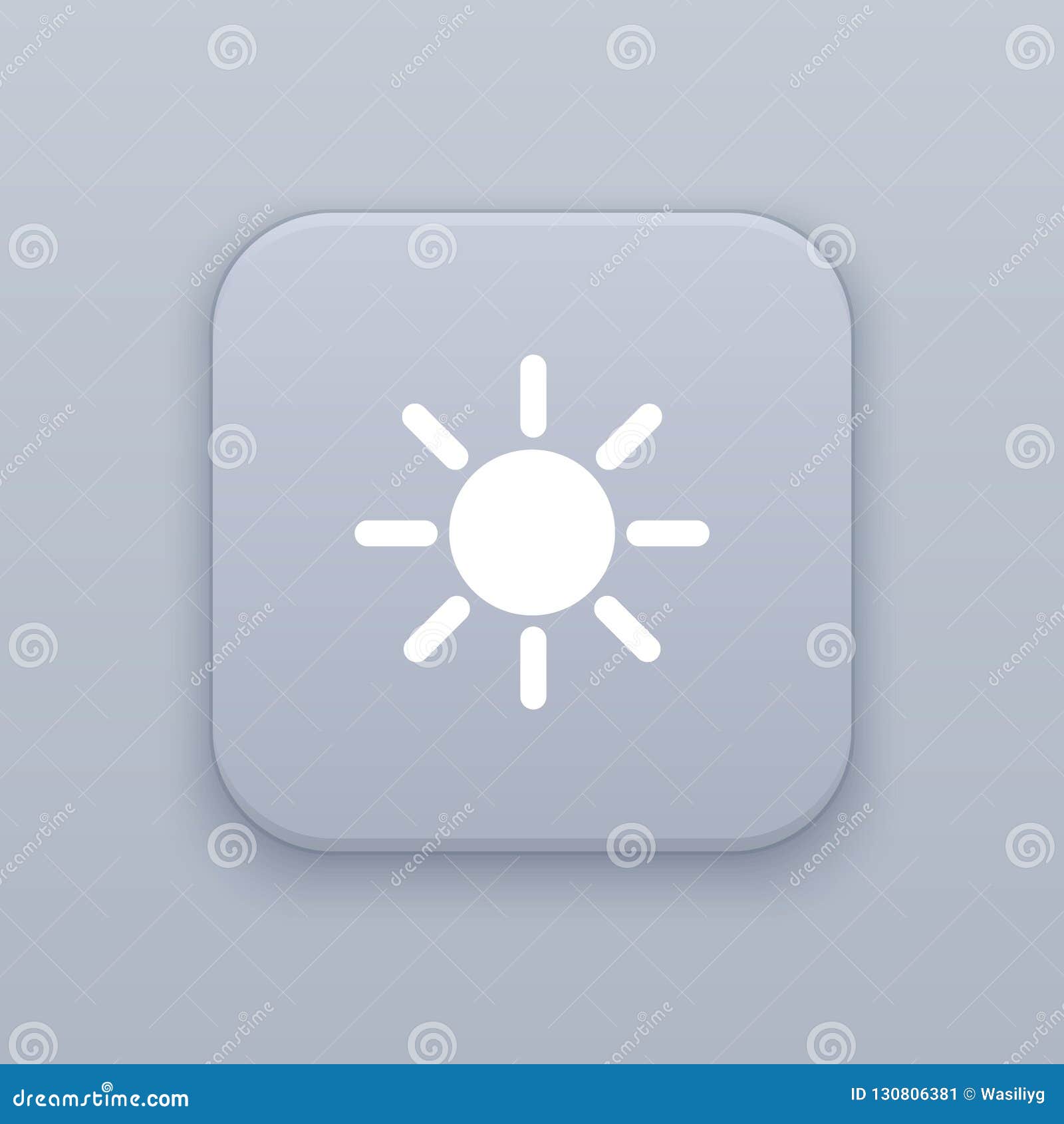 Brightness, Sun Button, Best Vector Stock Vector - Illustration of sign ...