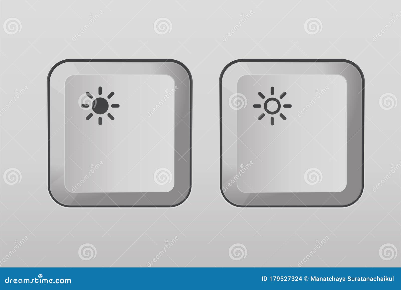 Keyboard Brightness Icon Cartoon Vector | CartoonDealer.com #331976109