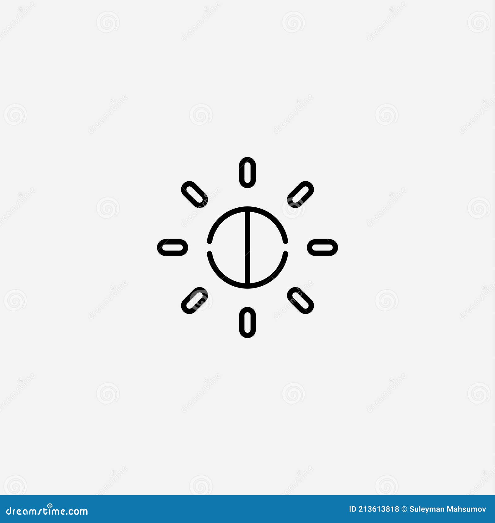 Brightness Vector Icon Sign Symbol Stock Vector - Illustration of ...