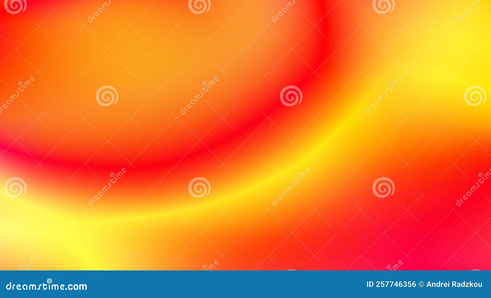 Brightness. Very Saturated Red Blurred Background with Yellow Line ...