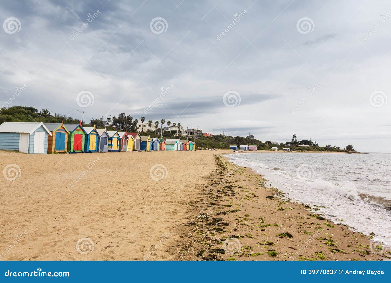 Brighton Bay Beachhouses imagem de stock. Imagem de melbourne - 39770837