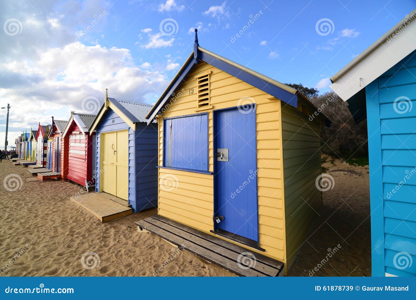 Brighton beach boxes stock image. Image of beach, australia - 61878739