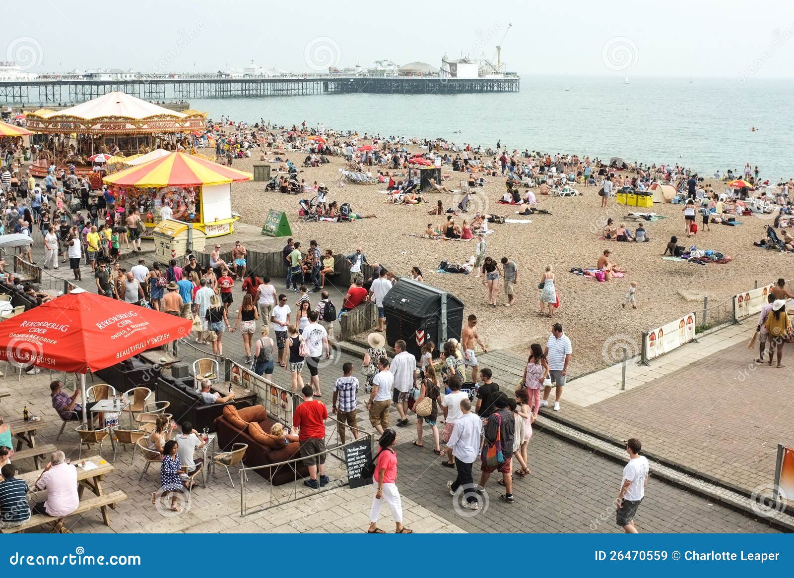 Brighton Beach and Pier, England Editorial Stock Image - Image of ...