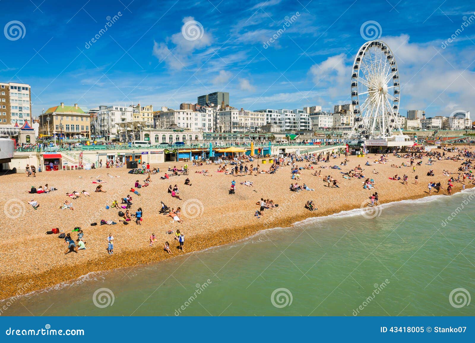 Brighton beach editorial image. Image of coast, architectural - 43418005