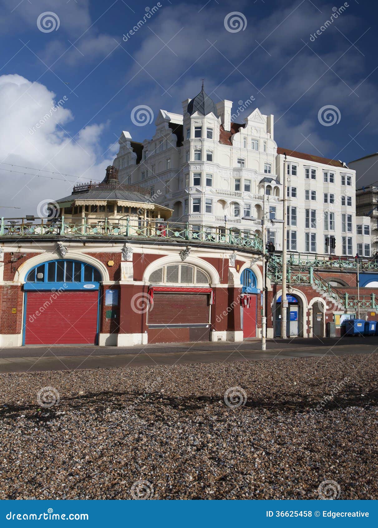 Brighton Beachfront stock photo. Image of seafront, shops - 36625458