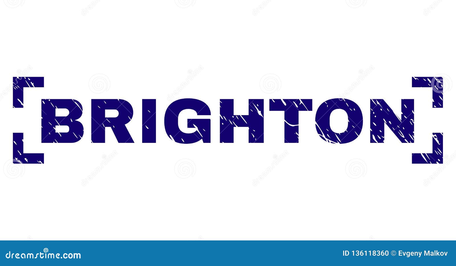 Scratched Textured BRIGHTON Stamp Seal between Corners Stock Vector ...