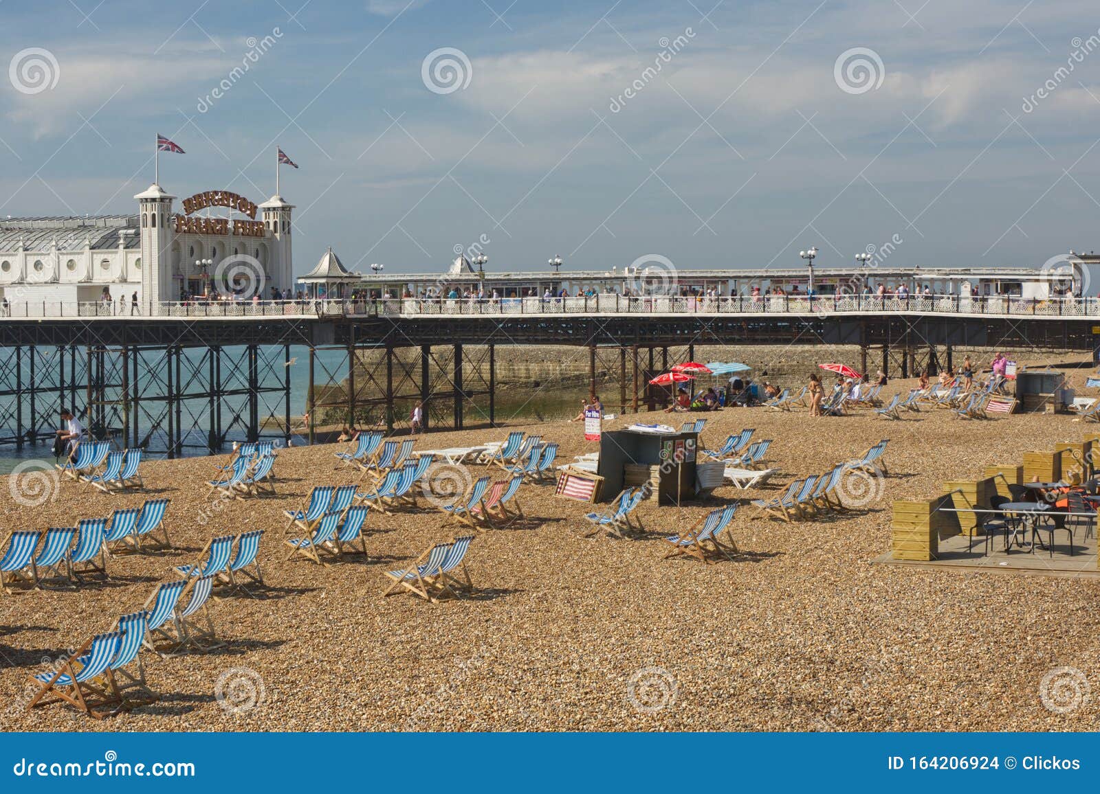 Brighton Seafront and Beach, England Editorial Stock Image - Image of ...