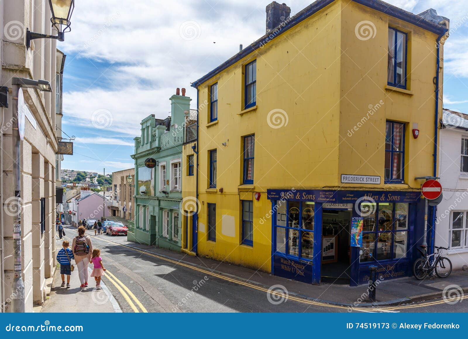 Brighton streets in summer editorial stock photo. Image of brighton ...