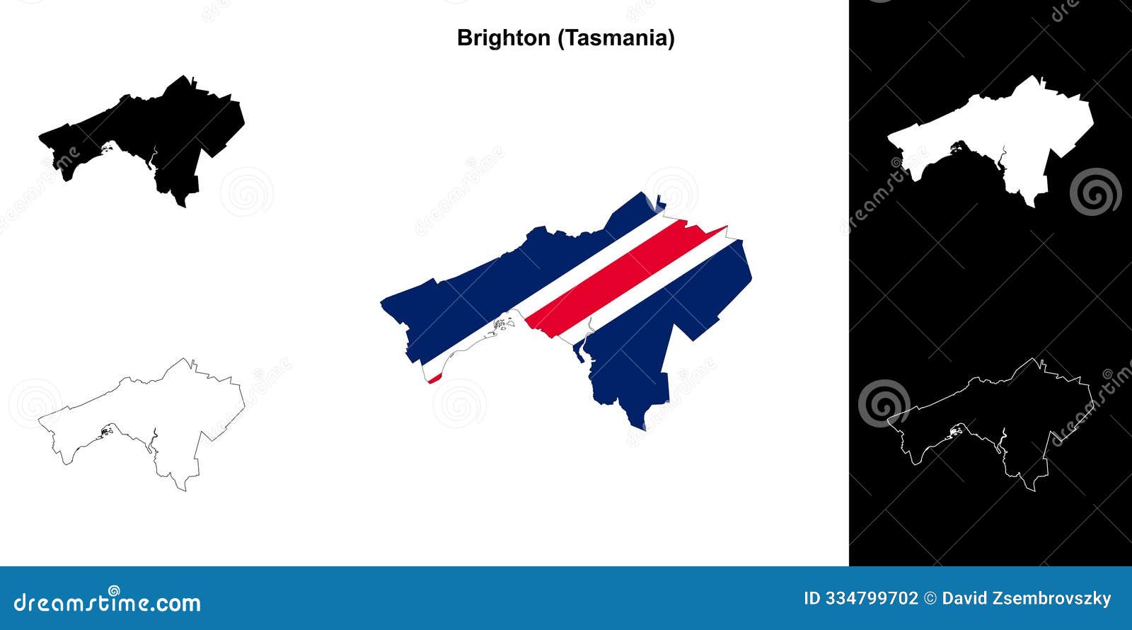 Brighton outline map stock vector. Illustration of shape - 334799702