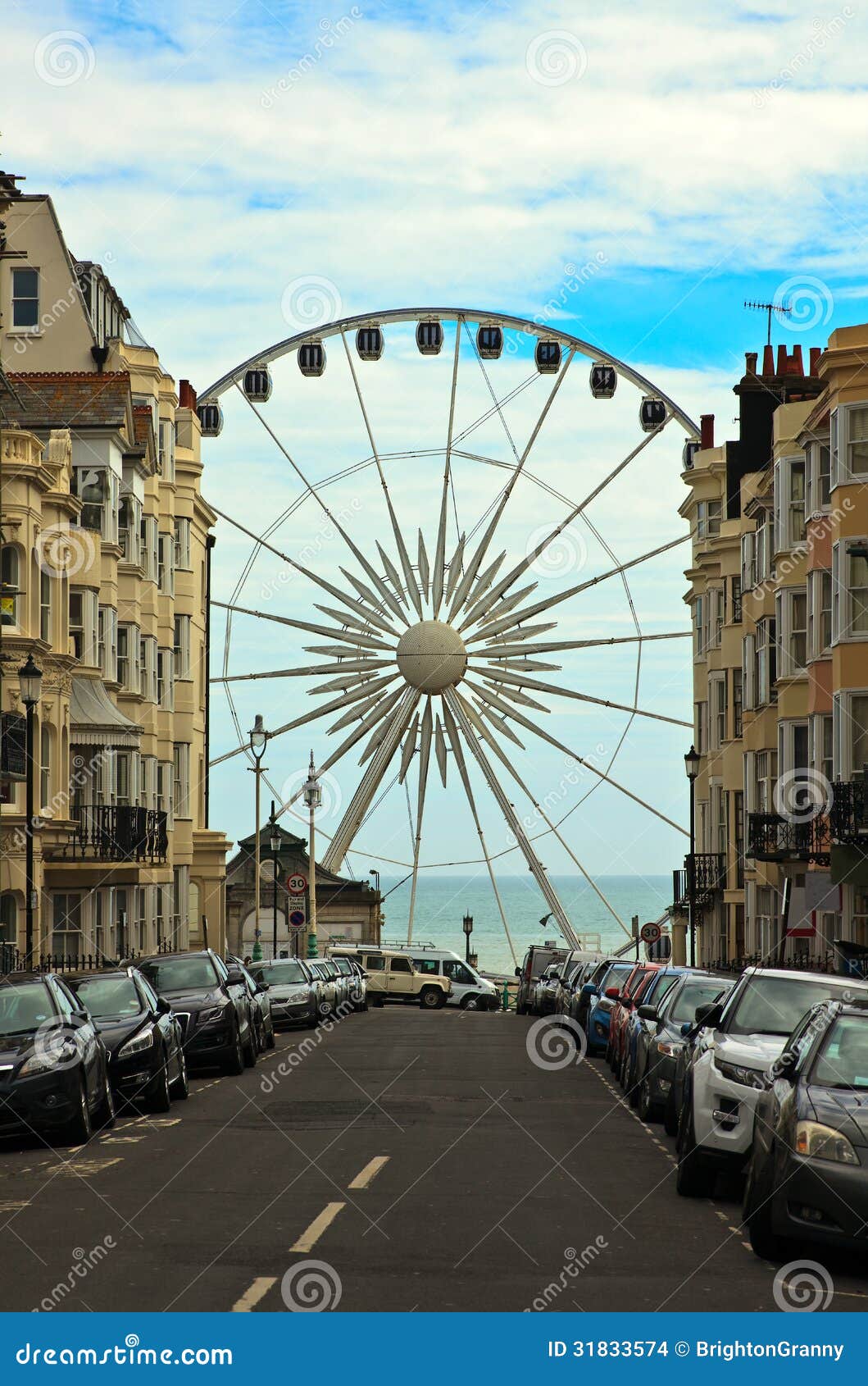 Brighton Wheel, Inglaterra foto de archivo. Imagen de ferris - 31833574