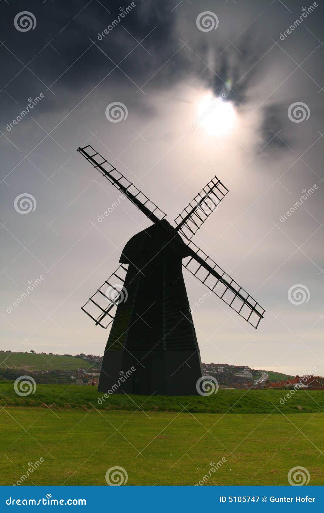 Brighton windmill fotografering för bildbyråer. Bild av mala - 5105747