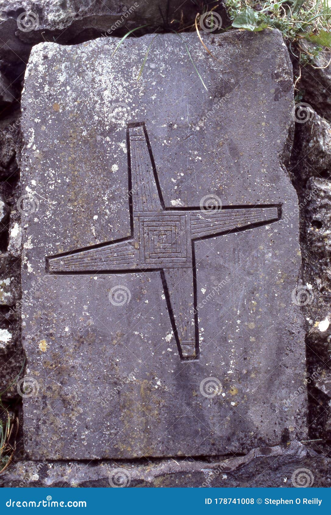At Brigids Cross Carved into Stone Tablet St Brigids Holy Well ... At Brigids Cross Carved into Stone Tablet St Brigids Holy Well ...