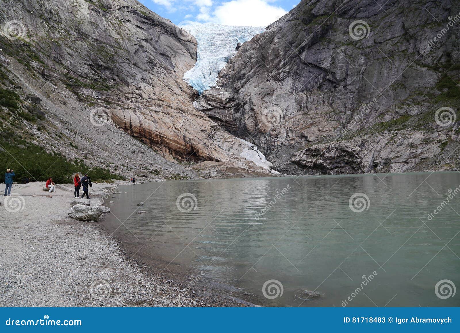 Briksdalsbreen-Gletscher, Norwegen Redaktionelles Stockfoto - Bild von ...