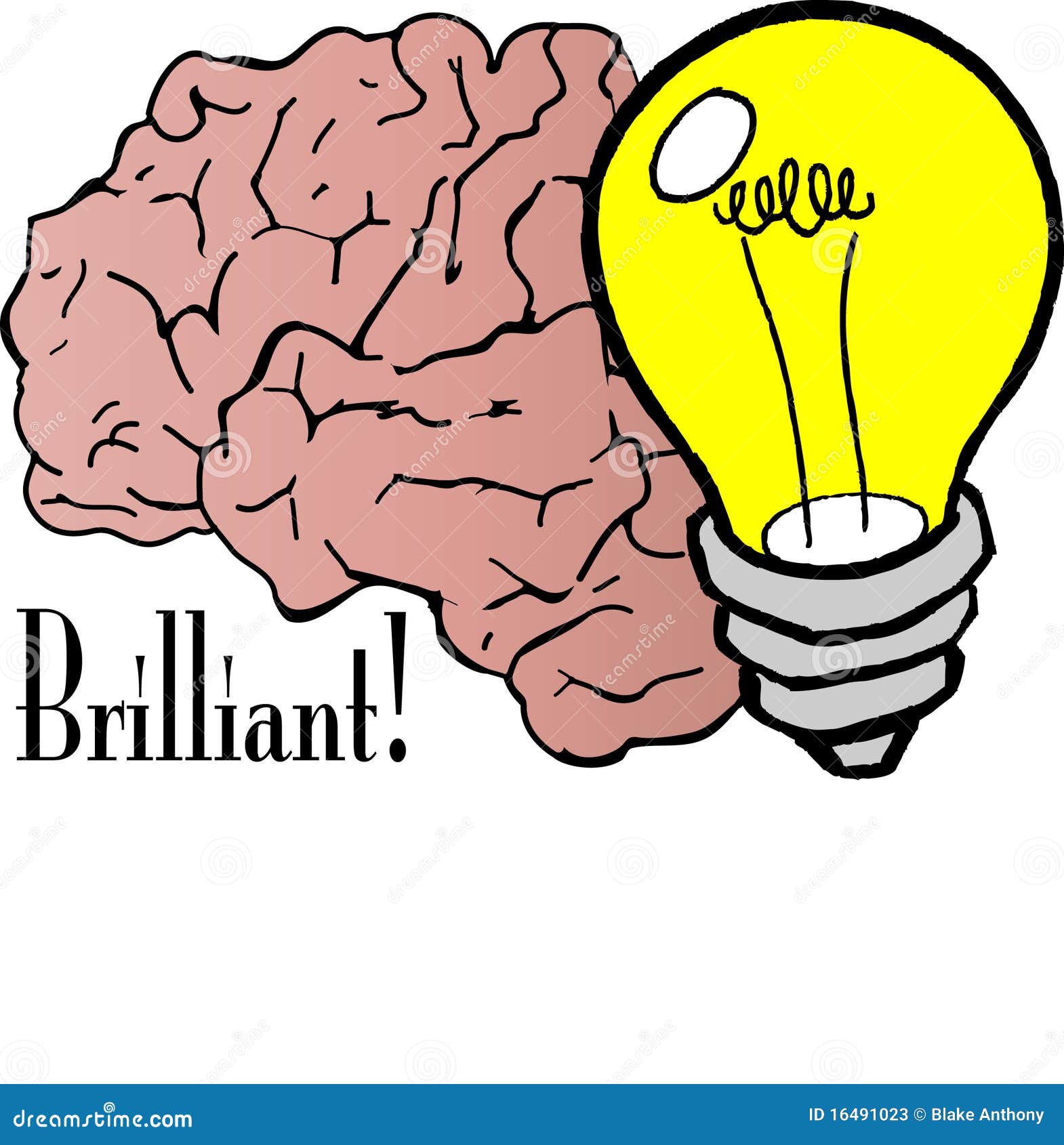 Brilliant! stock vector. Illustration of light, idea - 16491023