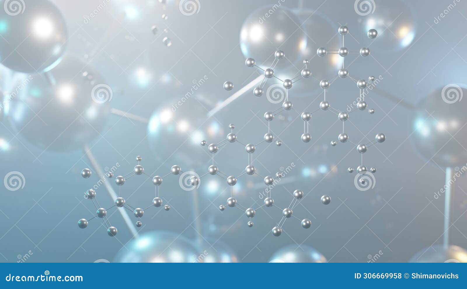 Brilliant Black Bn Molecular Structure, 3d Model Molecule, Food Dye E151, Structural Chemical ...