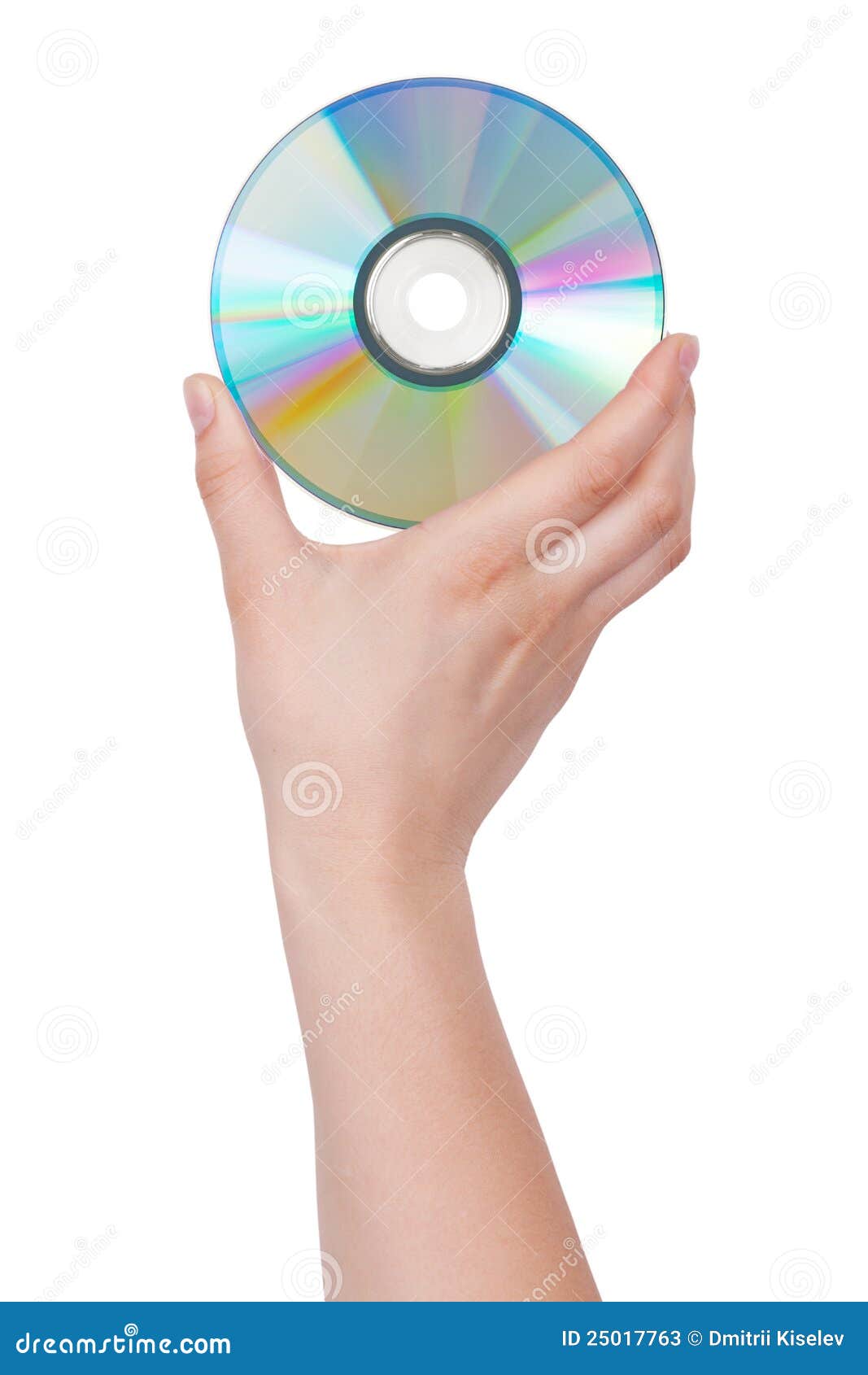 Brilliant CD in hand stock image. Image of hand, record - 25017763