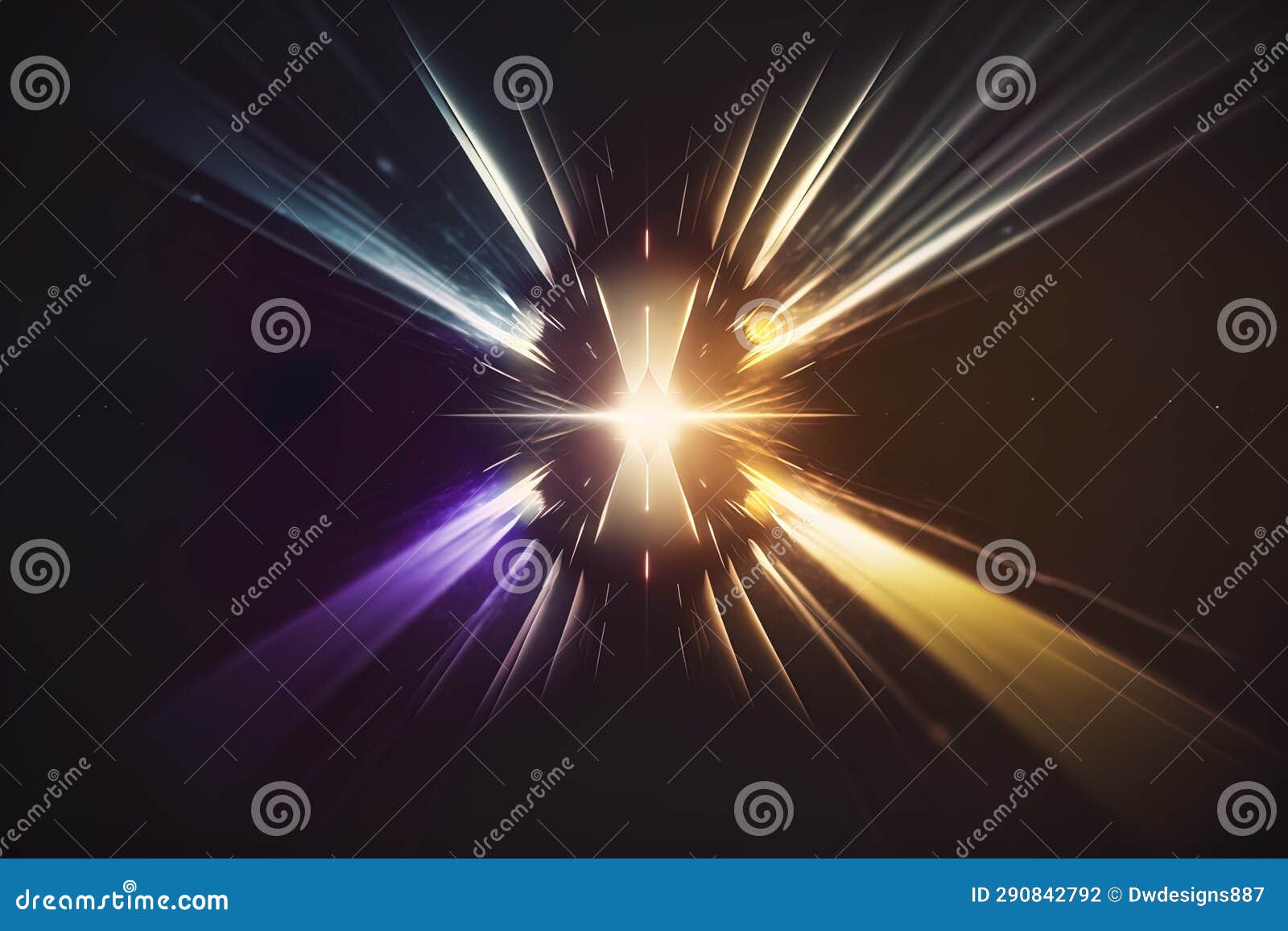 Brilliant and Colorful Light Streaks. Stock Illustration - Illustration ...