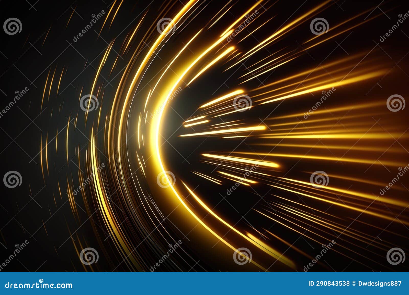Brilliant and Colorful Light Streaks. Stock Illustration - Illustration ...