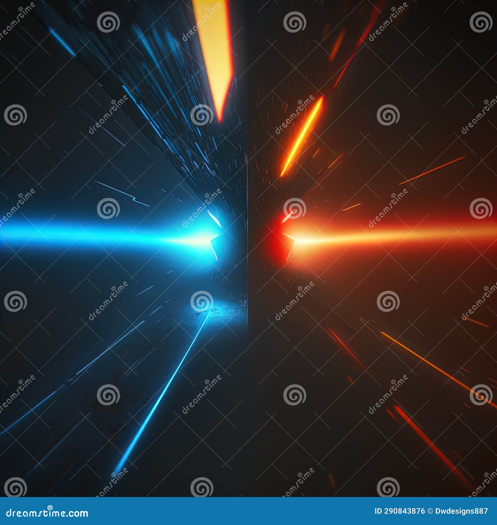 Brilliant and Colorful Light Streaks. Stock Illustration - Illustration ...