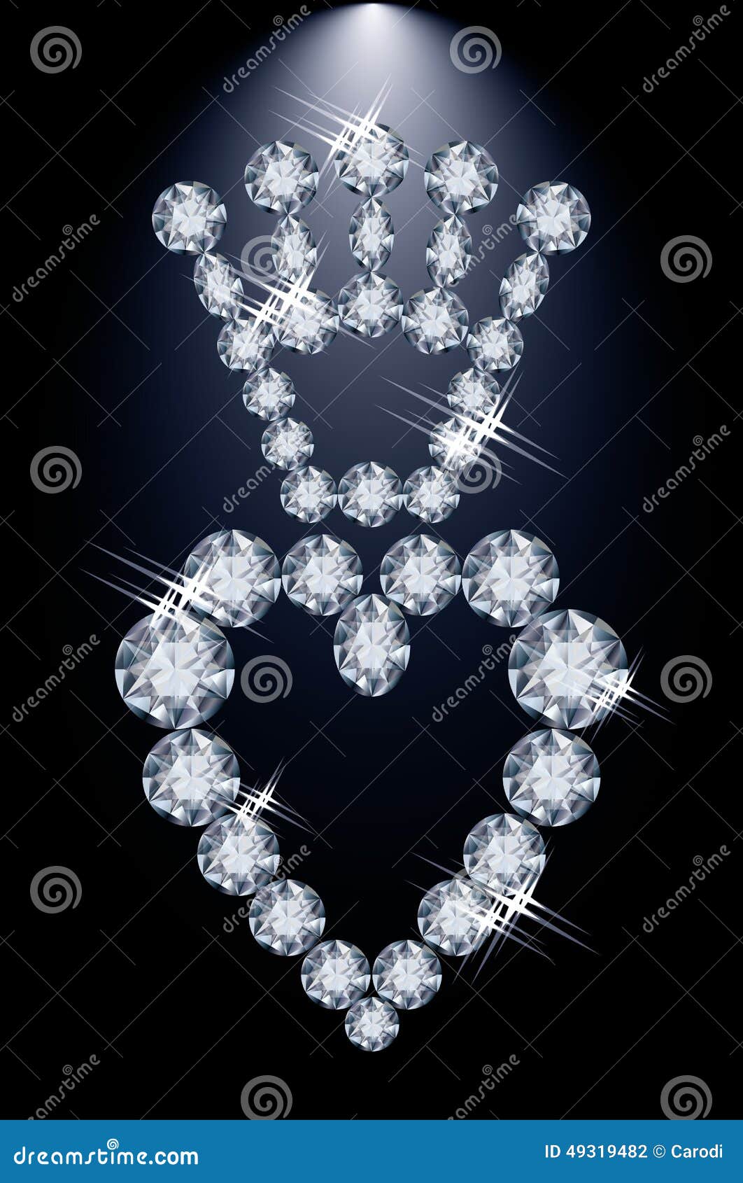 Diamond Crown Cartoon Vector | CartoonDealer.com #32071217